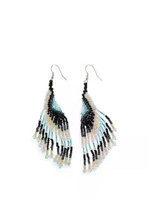 Dsquared2 Beaded Drop Earrings - Silver