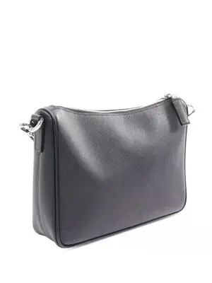 Prada 2013-2026 Saffiano Zip Top Crossbody Bag - Black