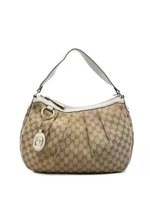 Gucci 2016-2026 Gg Canvas Sukey Shoulder Bag - White