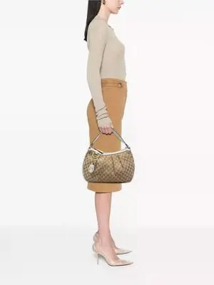 Gucci 2016-2026 Gg Canvas Sukey Shoulder Bag - White