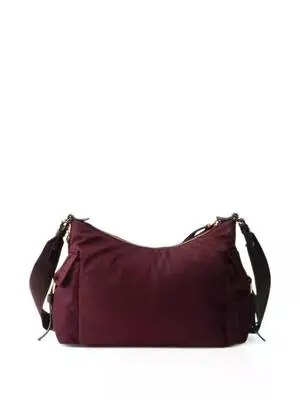 Prada Large Re-nylon And Leather Bag - Red
