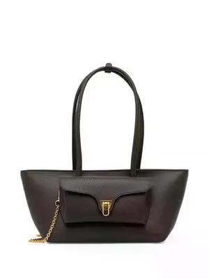 COCCINELLE Medium Double Beat Tote Bag - Brown