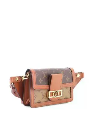LOUIS VUITTON Dauphine Bumbag Reverse Monogram Canvas Belt Bag - Brown