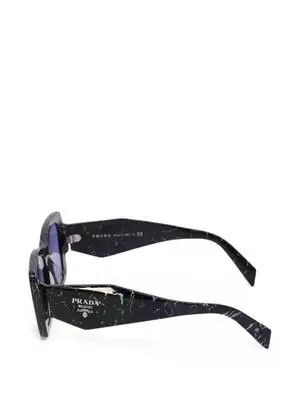 Prada Marble-print Geometric Sunglasses