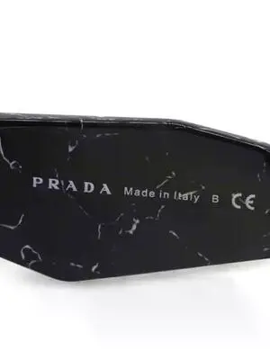 Prada Marble-print Geometric Sunglasses