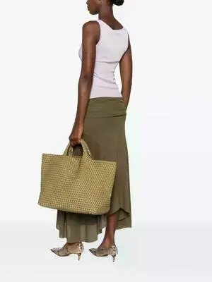 NAGHEDI Large St Barths Woven Tote Bag - Green