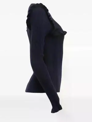 See By Chloé Ruffled Ribbed Sweater