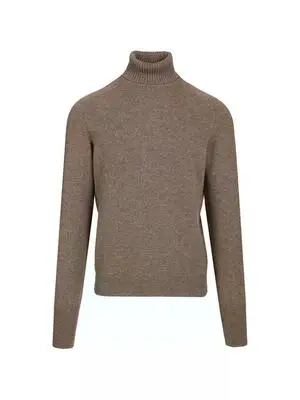 Fedeli Cashmere Roll-neck Sweater - Brown