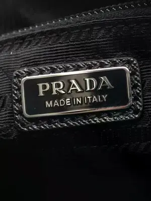 Prada Leather-trimmed Clutch Bag