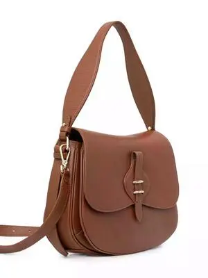 COCCINELLE Grainy Leather Shoulder Bag - Brown