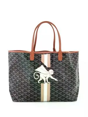 Goyard Saint Louis Printed Coated Canvas Pm Tote Bag - Brown
