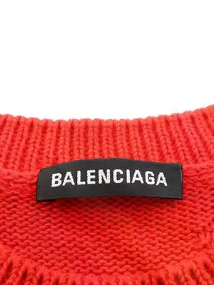 Balenciaga 2000s Jacquard Crew-neck Knitted Jumper