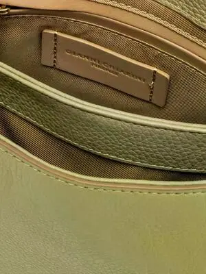 GIANNI CHIARINI Medium Helena Round Leather Shoulder Bag