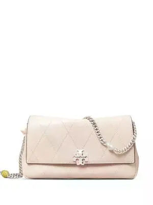 Tory Burch Charlie Quilted Chain Crossbody Bag - Neutrals