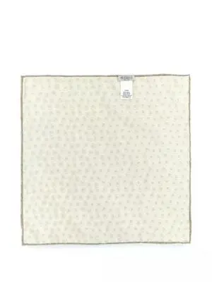Brunello Cucinelli Polka-dot Silk Pocket Square