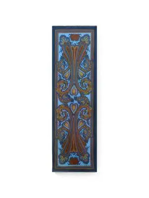 Etro Paisley-print Frayed Scarf - Blue