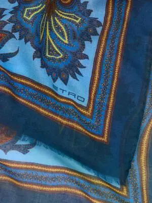 Etro Paisley-print Frayed Scarf
