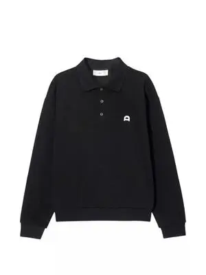 DUNST Leather Logo-patch Polo Shirt