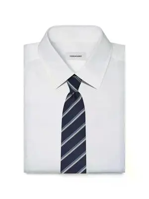FERRAGAMO Regimental-jacquard Silk Tie