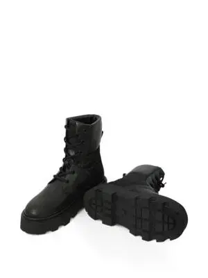 Moncler Aurea Quilted Lace-up Boots