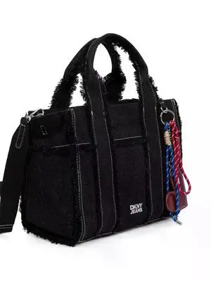 Dkny Frayed-edge Denim Tote Bag