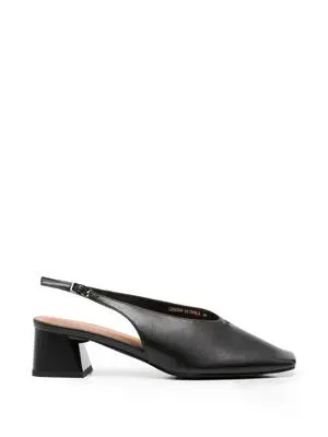 LINDA BAUMANN Square-toe Slingback Pumps
