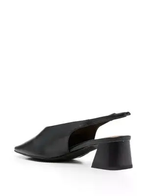 LINDA BAUMANN Square-toe Slingback Pumps