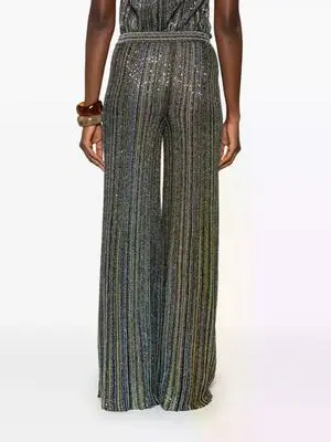 Missoni Sequin-embellished Striped Palazzo Pants - Blue