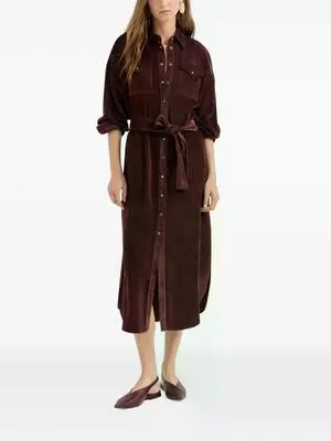 Brunello Cucinelli Fluid Corduroy Shirt Dress