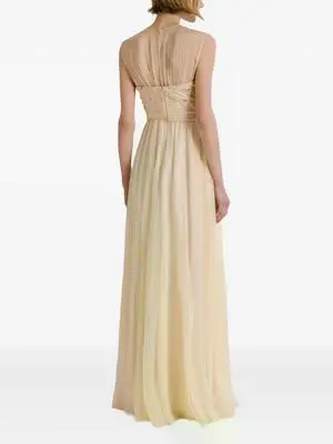 Alberta Ferretti Embellished Gathered Dress