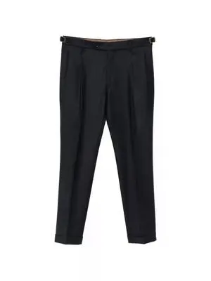 BERWICH Pleated Trousers - Black