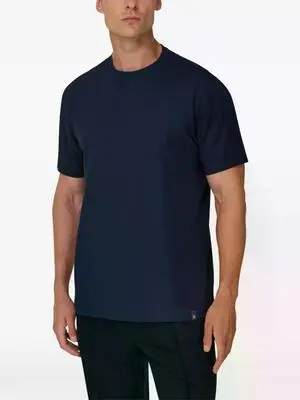 Boggi Milano T-shirt In Stretch Supima Cotton Jersey - Blue