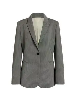Alberta Ferretti Pinstripe Single-breasted Blazer