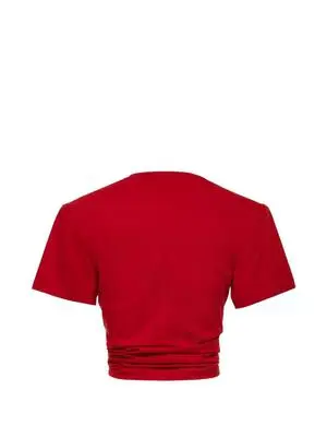 Magda Butrym Knotted Cropped T-shirt