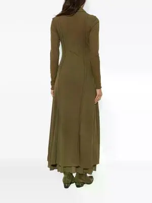 GANNI Tie-waist Button-down Maxi Dress