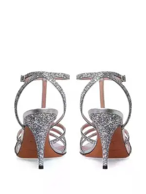 Zimmermann Glitter-detail Leather Sandals