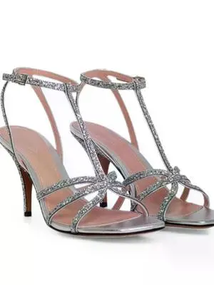 Zimmermann Glitter-detail Leather Sandals