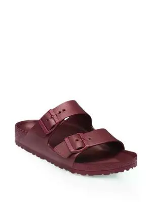 BIRKENSTOCK Arizona Buckle-fastening Slides - Red