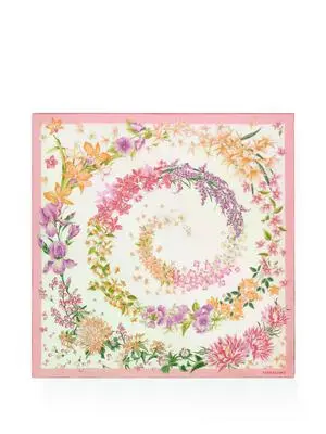 FERRAGAMO Floral-print Scarf - Neutrals