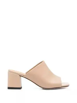 LINDA BAUMANN Open-toe Block-heel Sandals - Neutrals