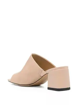LINDA BAUMANN Open-toe Block-heel Sandals