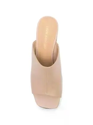 LINDA BAUMANN Open-toe Block-heel Sandals
