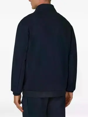 Boggi Milano Full-zip Sweatshirt In Cotton Blend Scuba B Tech