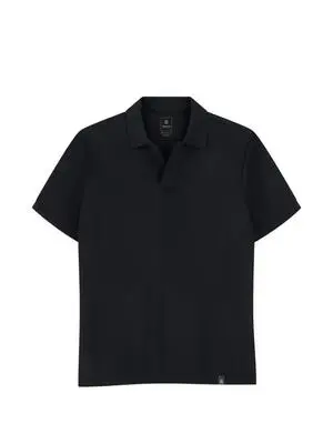 Boggi Milano Polo In Stretch Cotton Blend Piqué Cool Jade-fresh