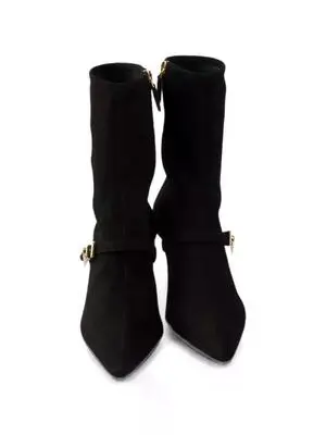 Prada Stretch Suede Booties