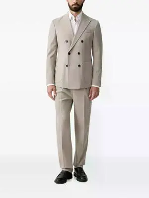JOOP! Double-breasted Peak-lapel Suit - Neutrals