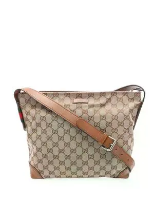 Gucci 2000s Gg Canvas Sherry Line Shoulder Bag