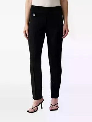 Joseph Ribkoff Logo-plaque Pressed-crease Trousers - Black
