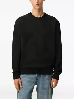 AMI Paris De Coeur Sweatshirt - Black