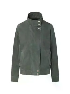 Liu Jo Suede Bomber Jacket - Green